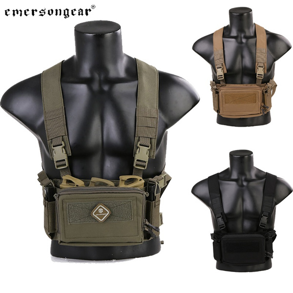 Emersongear D3CR Micro Chest Rig Modular Adjustable Vest MOLLE Military ...