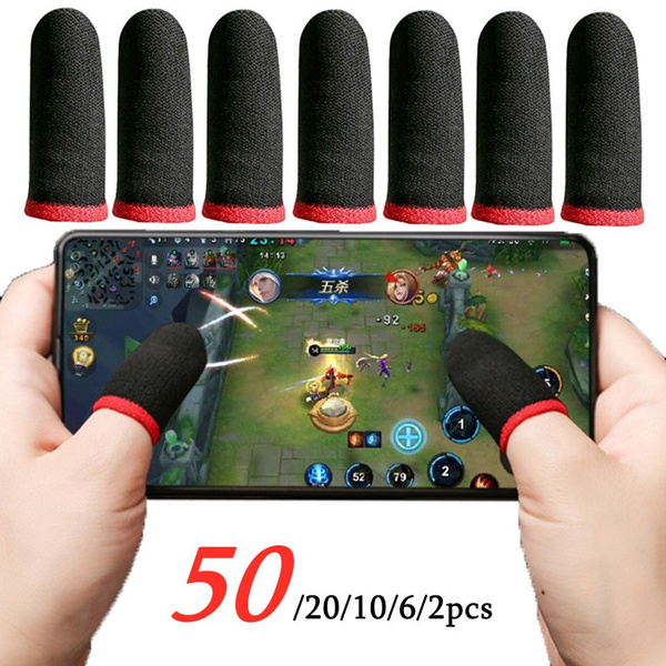 2/6/10/20/50Pcs Mobile Game Sweat-proof Fingers Gloves Touch Screen ...