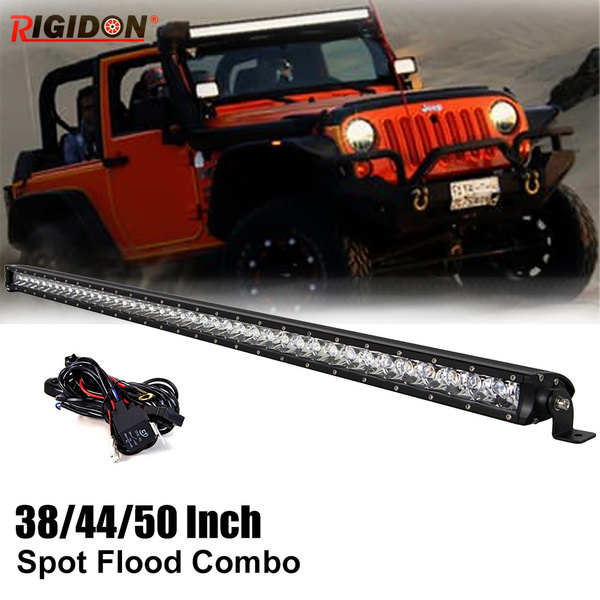 RIGIDON 12V Led Light Bar 38/44/50 Inch Straight Single Row Slim Led ...