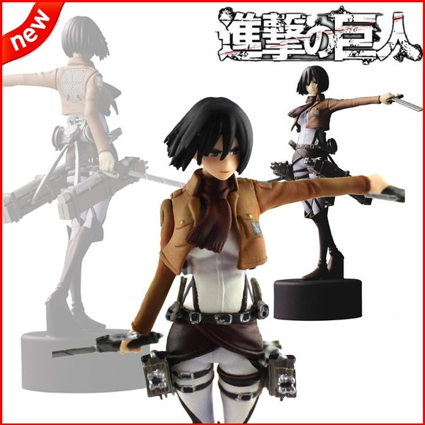 4.7" Shingeki No Kyojin Attack on Titan Mikasa Ackerman PVC Figure Doll ...