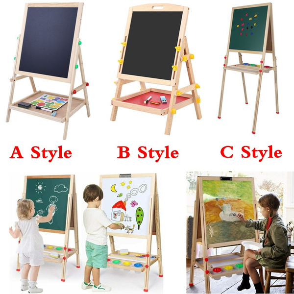Double-sided Free Standing Kids Child Painting Board Gift Toy | Wish