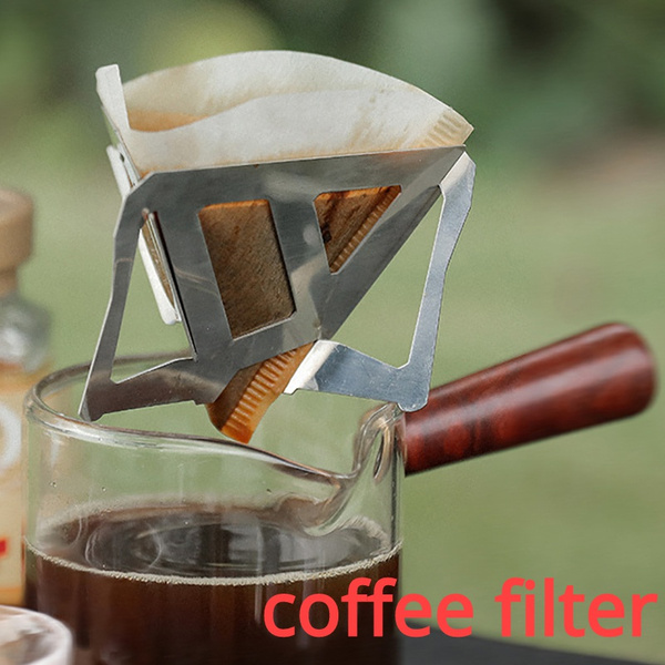 Outdoor Camping Portable Stainless Steel Folding Funnel Filter Cup ...