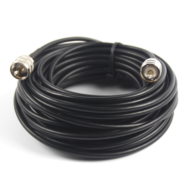 50Ft RG58 Coax Coaxial UHF PL-259 Connectors Amateur Ham CB Radio ...
