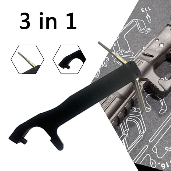 3 in 1 Glock front sight installation hex tool magazine plate ...