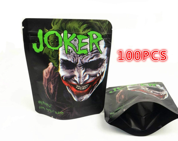 20/50/100Pcs Joker Bags 3.5g Resealable Mylar Ziplock Bags Smell-proof ...