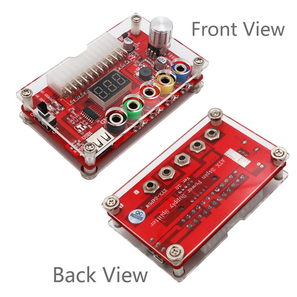 ATX Power Supply Breakout Board and Acrylic Case Kit | Wish