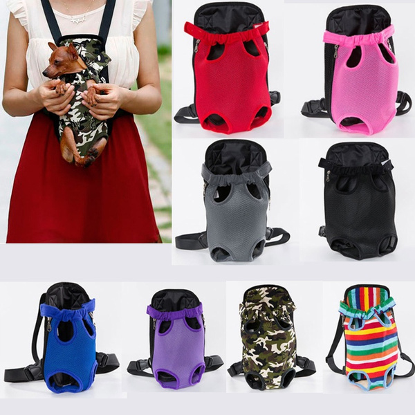 Mesh Pet Dog Carrier Backpack Breathable Camouflage Outdoor Travel ...