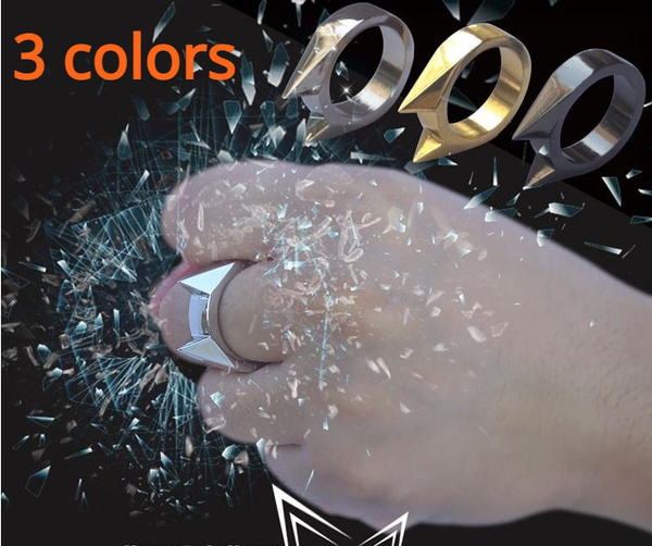 Brass Knuckles Tactical Survival Multi-Functional ring Self Defense EDC ...