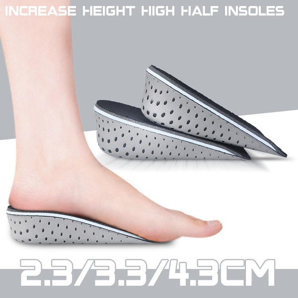 1 Pair Women Men Height Increase Insole Breathable Unisex Full Half ...