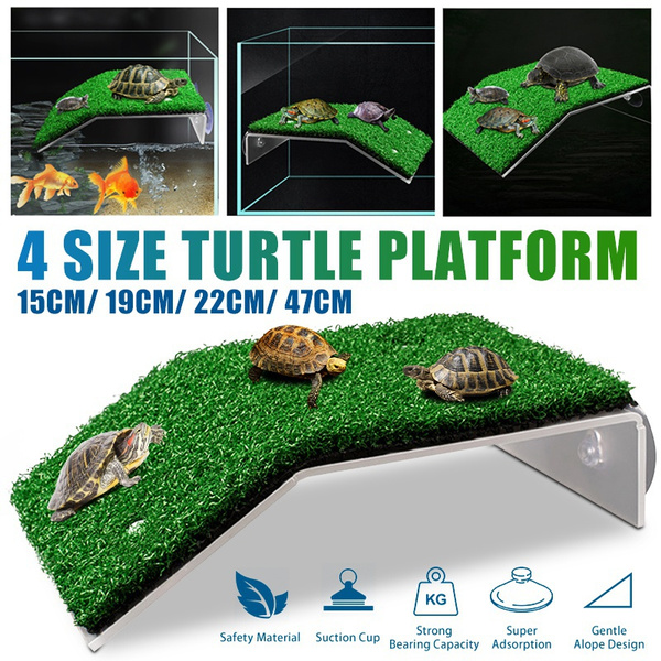 (S/ M /L ) Turtle Basking Platform Tortoise Ramp Reptile Tank Ladder ...