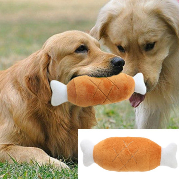 Velvet Pet Dog Chicken Legs Plush Toys Interactive Attractive Sound ...