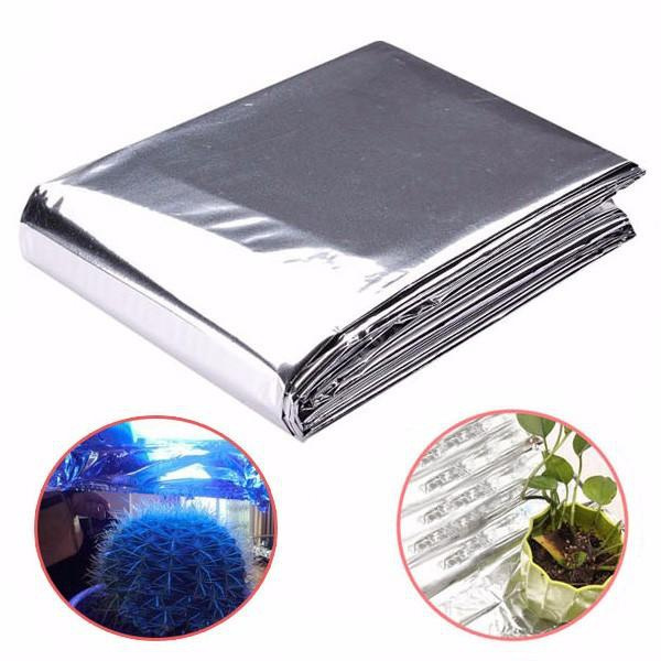 Silver Reflective Mylar Film Garden Greenhouse Covering Foil Sheets ...