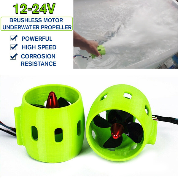 12-24V DIY Ship model underwater propeller motor For RC Boat AUV robot ...