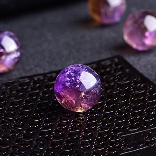 20mm Natural Crystal Amethyst Ball Energy Polished Very Beautiful Reiki ...
