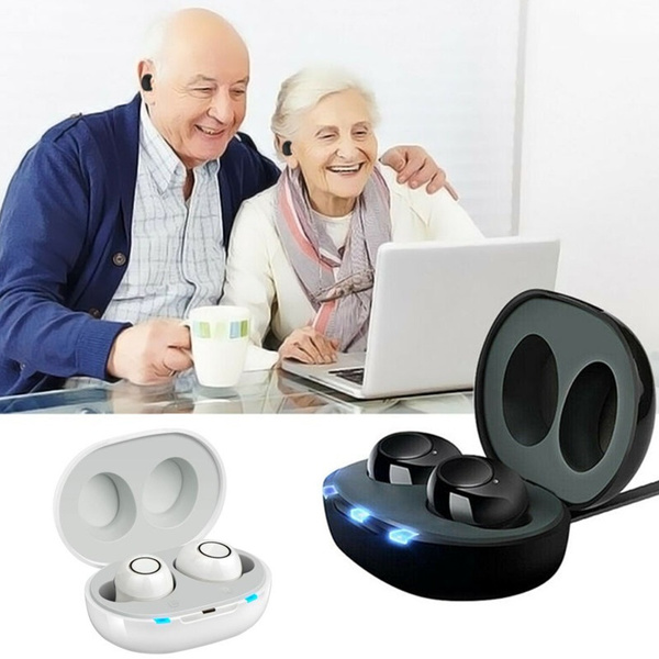 Invisible Rechargeable ITE Mini Hearing Aid Digital Adjustable Tone for ...