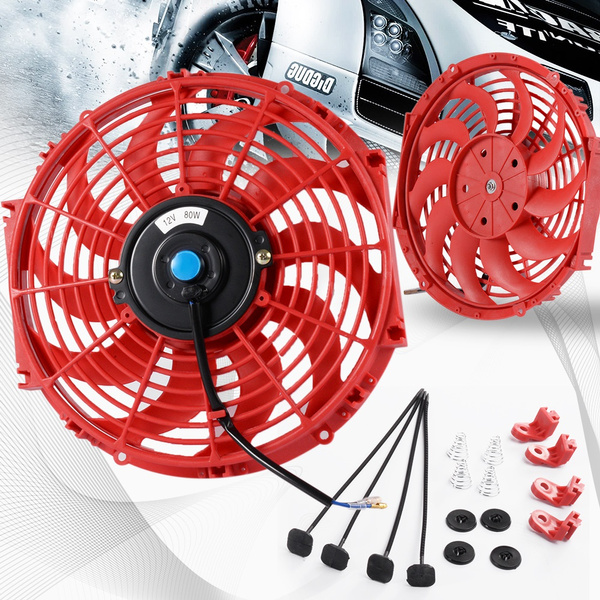 Universal Slim Push Pull Electric Radiator Cooling 12 inch 12V Fan ...