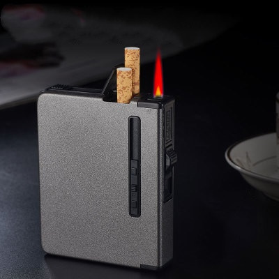 1Pcs automatic pop-up cigarette lighter cigarette case ultra-thin ...