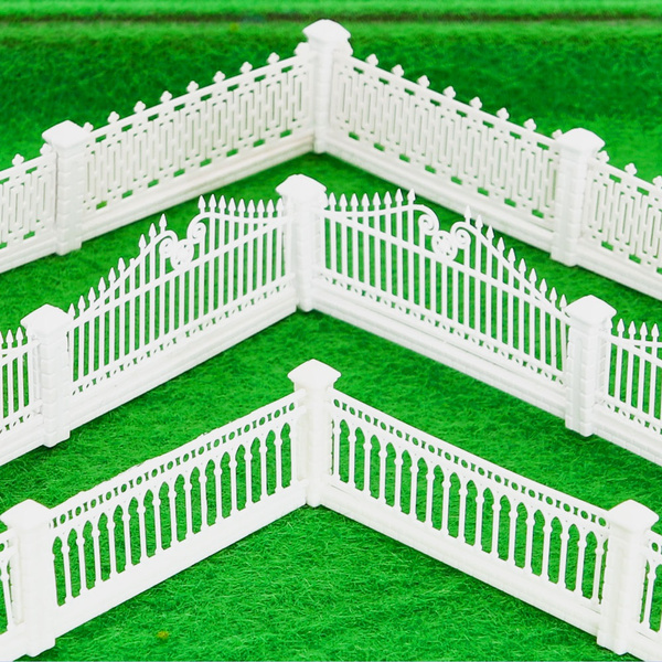 1/100/200 Scale Model Train Railway Building Fence Wall 100Cm Length ...