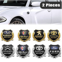 31Styles 3D Metal Car Side Door Badge Stickers Side Window Emblem ...