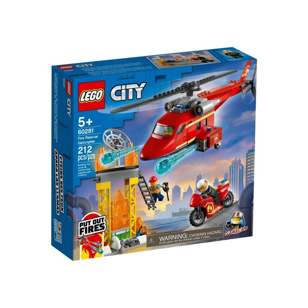 Brinquedo Lego City Helicoptero de Resgate de Bombeiro 60281 | Wish
