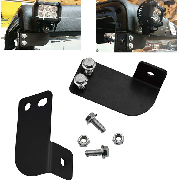 Rear Roof Pillar Roll Cage Bar Reverse LED Light Pod Mounting Brackets ...