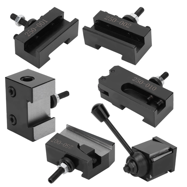 250‑0 Tool Post Kit High‑Speed Steel Wedge Type Piston Tool Holder for ...