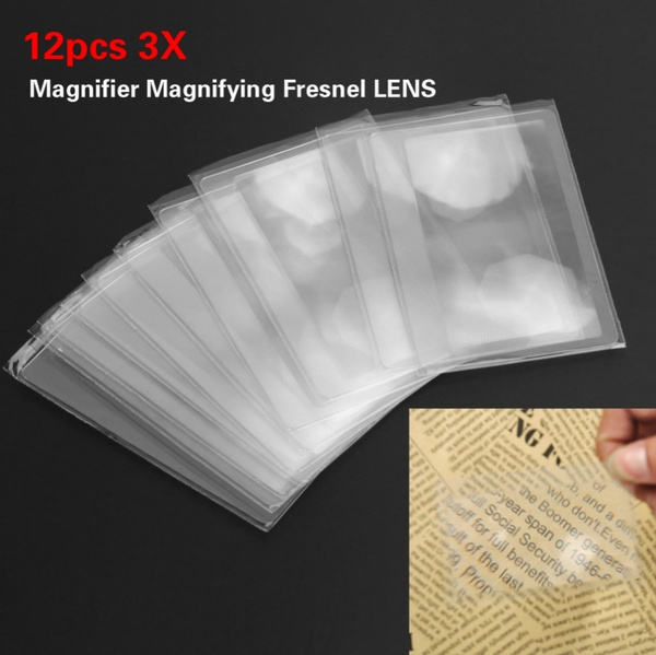 3 X Magnifier Magnification Magnifying Fresnel Lens 8.00*5.50*0.04cm ...