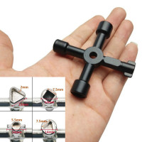 Multifunction 4 Ways Universal Triangle Wrench Key Plumber Keys ...