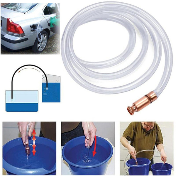 Self Priming Siphon Hose, Gas Syphon Pump Hand Transfer Fuel Tank ...