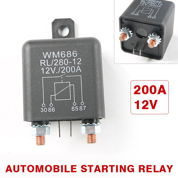 New Battery Cut-off Relay Starter Relay Additional Battery 12V Second ...