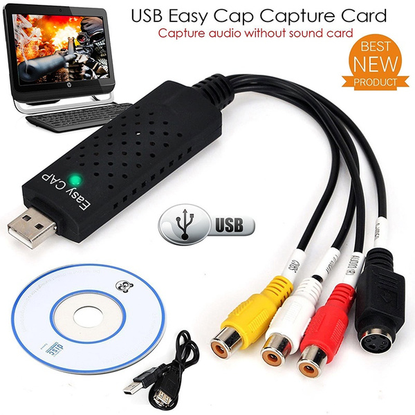 USB 2.0 Audio VHS to DVD Converter Capture Card Recorder Analog Video ...