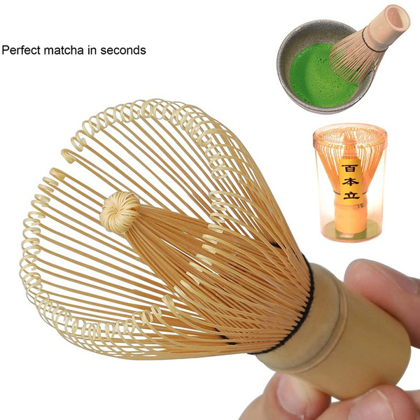 100 Prong Whisk Bamboo Matcha Whisk, Green Tea Whisk Chasen, Matcha ...