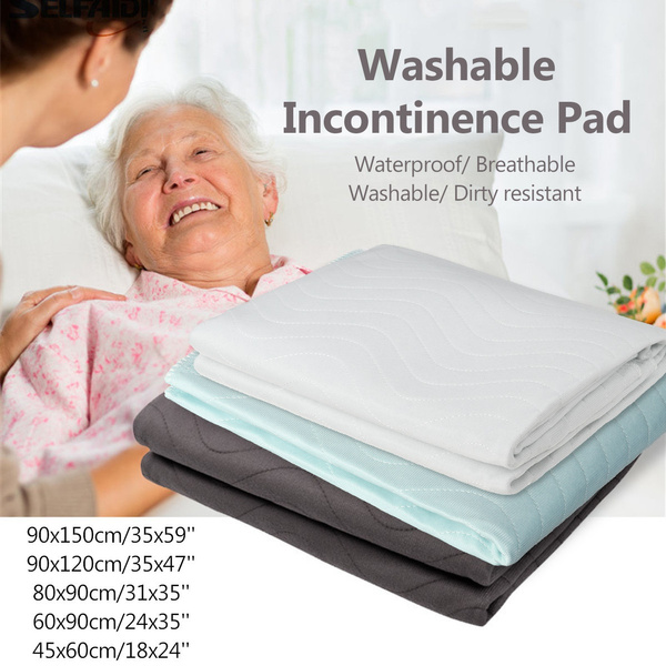 Washable Incontinence Bed Pad Reusable Absorbent Wetting Sheet ...