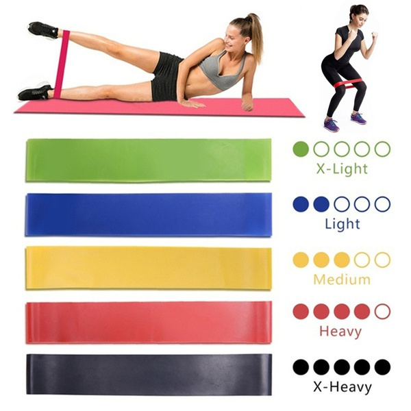 Yoga Resistance Rubber Bands Indoor Outdoor Fitness Equipment 0.4mm-1 ...