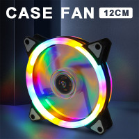 Useful 120mm 4-Pin Computer Case PC RGB CPU Cooling Fan LED Lights ...
