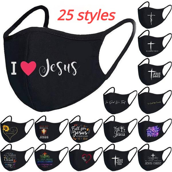 Jesus Easter Christian Mask Printing Mask Face Masks Dust Proof ...