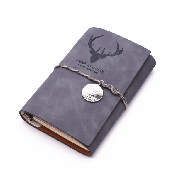Leather Writing Journal Notebook,6 Ring Binder Refillable Vintage ...