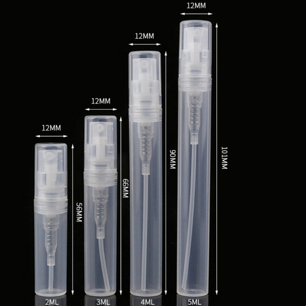 5pcs/Pack 2ML 3ML 4ML 5ML Protable Plastic Spray Perfume Bottle ...
