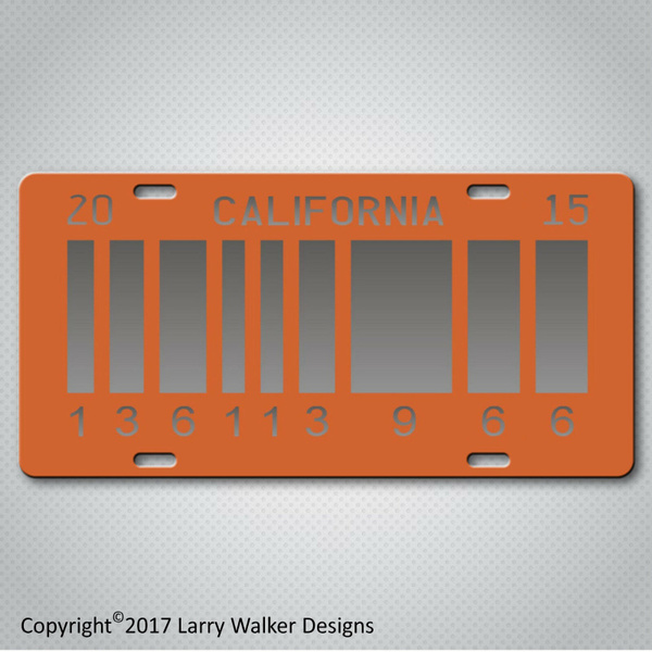 Back to the future 2 DeLorean 2015 replica props aluminum alloy license ...