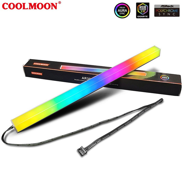 COOLMOON Double Sided ARGB LED Strip Colorful Light For Computer Case ...