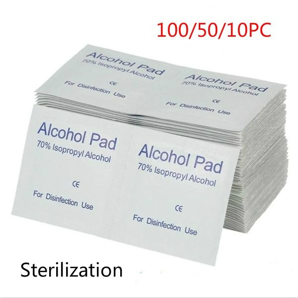 10/50/100pcs Alcohol Swabs Pads Preps Wipes Antiseptic Cleaning ...