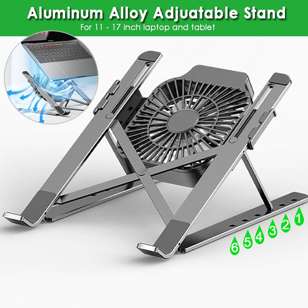 Fully Collapsible Laptop Stand Portable Computer Mount Aluminum Laptop ...