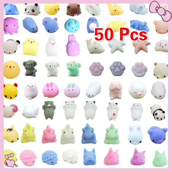 Kawaii Fidget Toys Pack Cute Animals Squishy Anti-stress Toy Rising ...