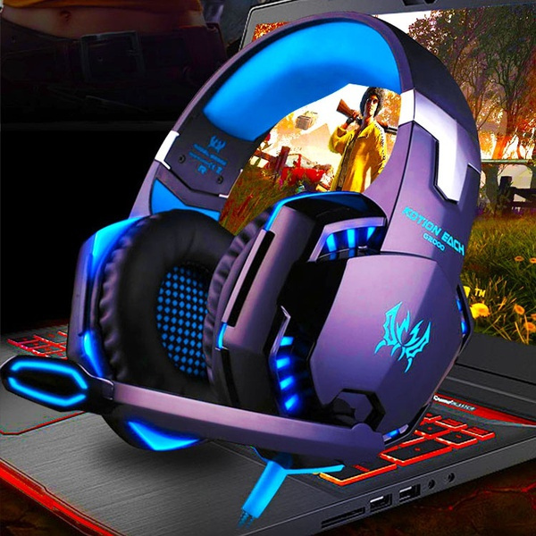 EACH 3.5mm Wired Gaming Headset Over-ear Game Headphone Earphone ...