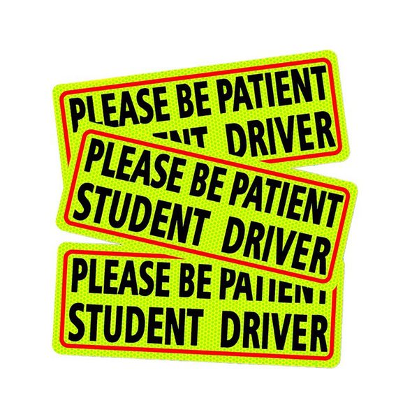 Please Be Patient Student Driver Magnet Sign Vehicle Bumper Magnet ...