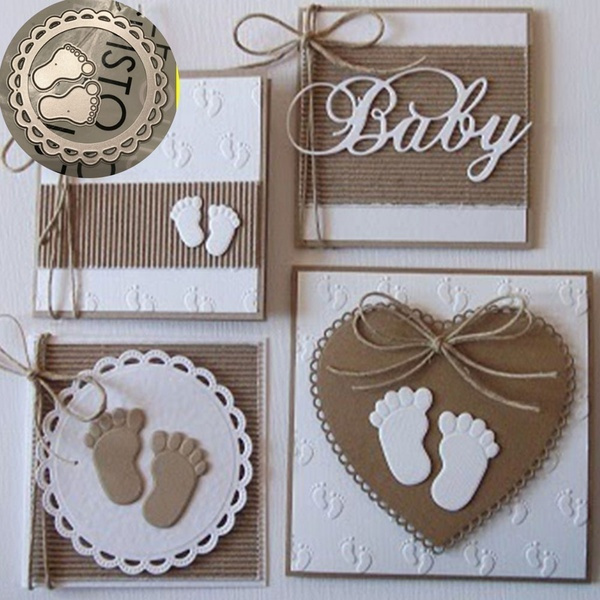 DIY foot knife mold Dies Cut Die Mold New Cute Frame Scrapbook Paper ...