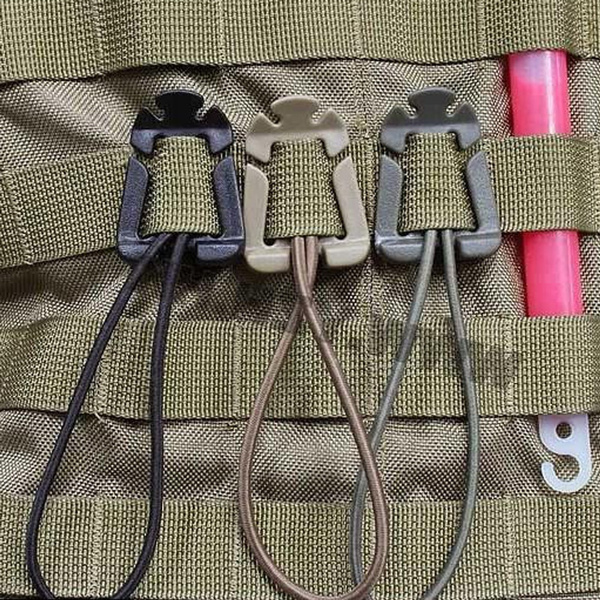 5-piece Backpack with Buckle Hook Outdoor Nylon Camping Bag Hook Clip ...