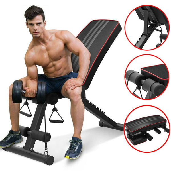 2021 New Heavy Duty Adjustable Weight Bench Dumbbell Bench Incline ...