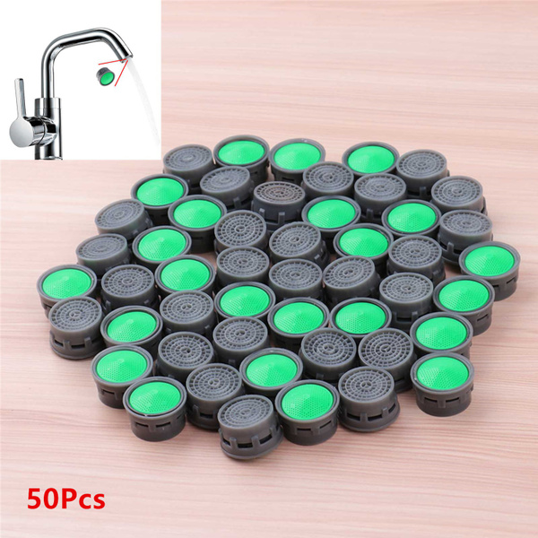 50 Pcs Faucet Aerator Flow Restrictor Insert Faucet Aerators ...