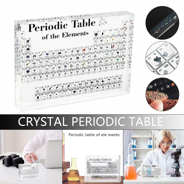 Acrylic Chemistry Periodic Table Display with Elements Student Teacher ...